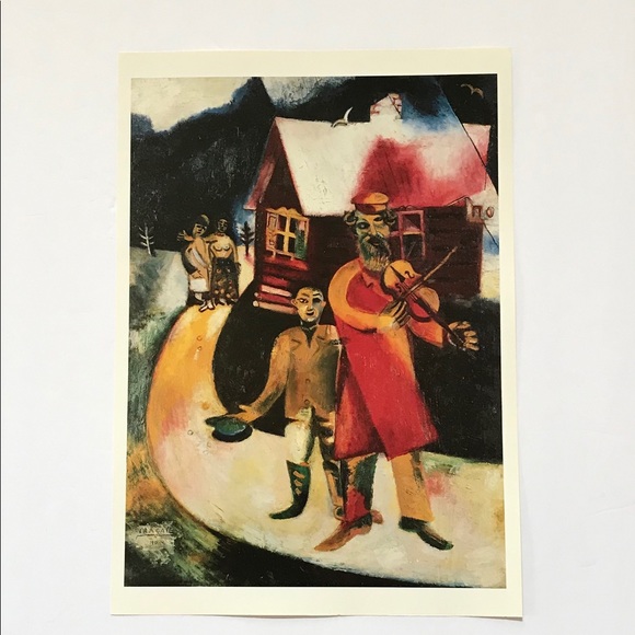 Marc Chagall | Other | Vintage The Fiddler Poster By Marc Chagall ...